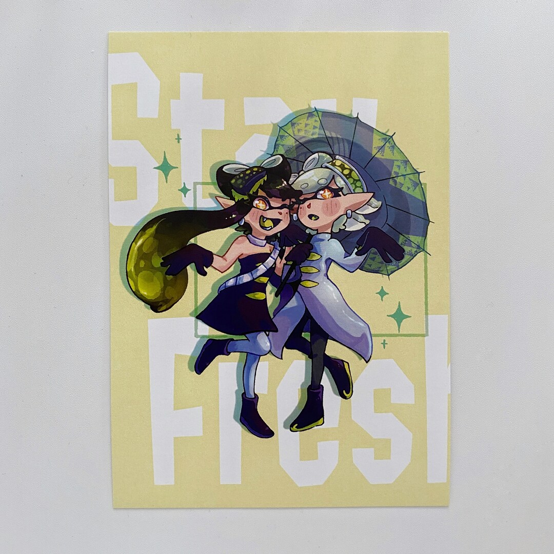 Squid Sisters Splatoon 3 Art Print - Etsy