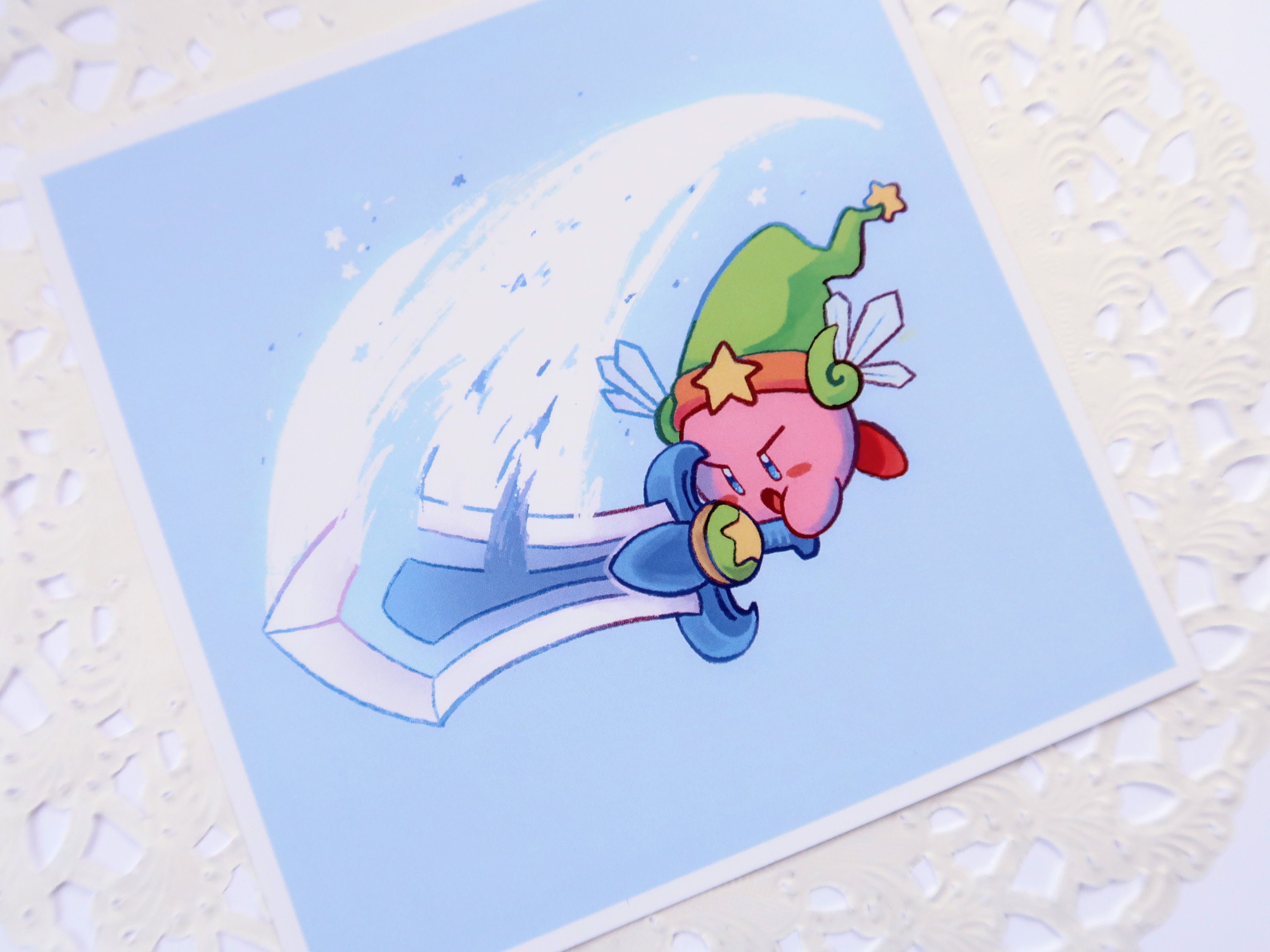 Kirby Ultra Sword Art Print - Etsy