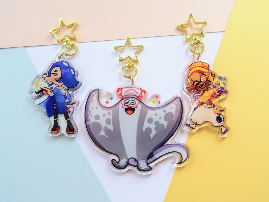 Deep Cut Glitter Epoxy Acrylic Charm | Splatoon 3 - Etsy