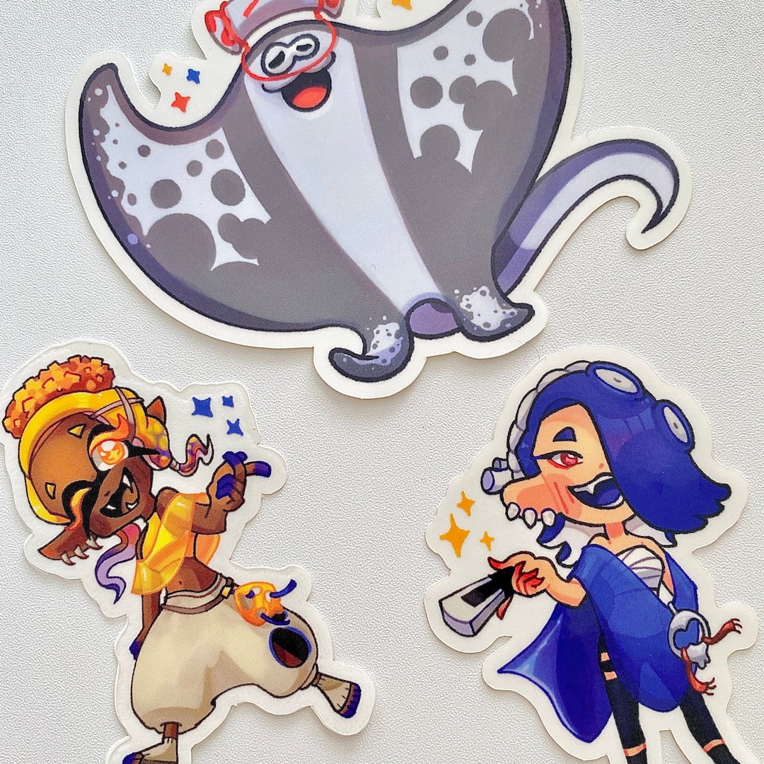 Deep Cut Clear Stickers | Splatoon 3 - Etsy