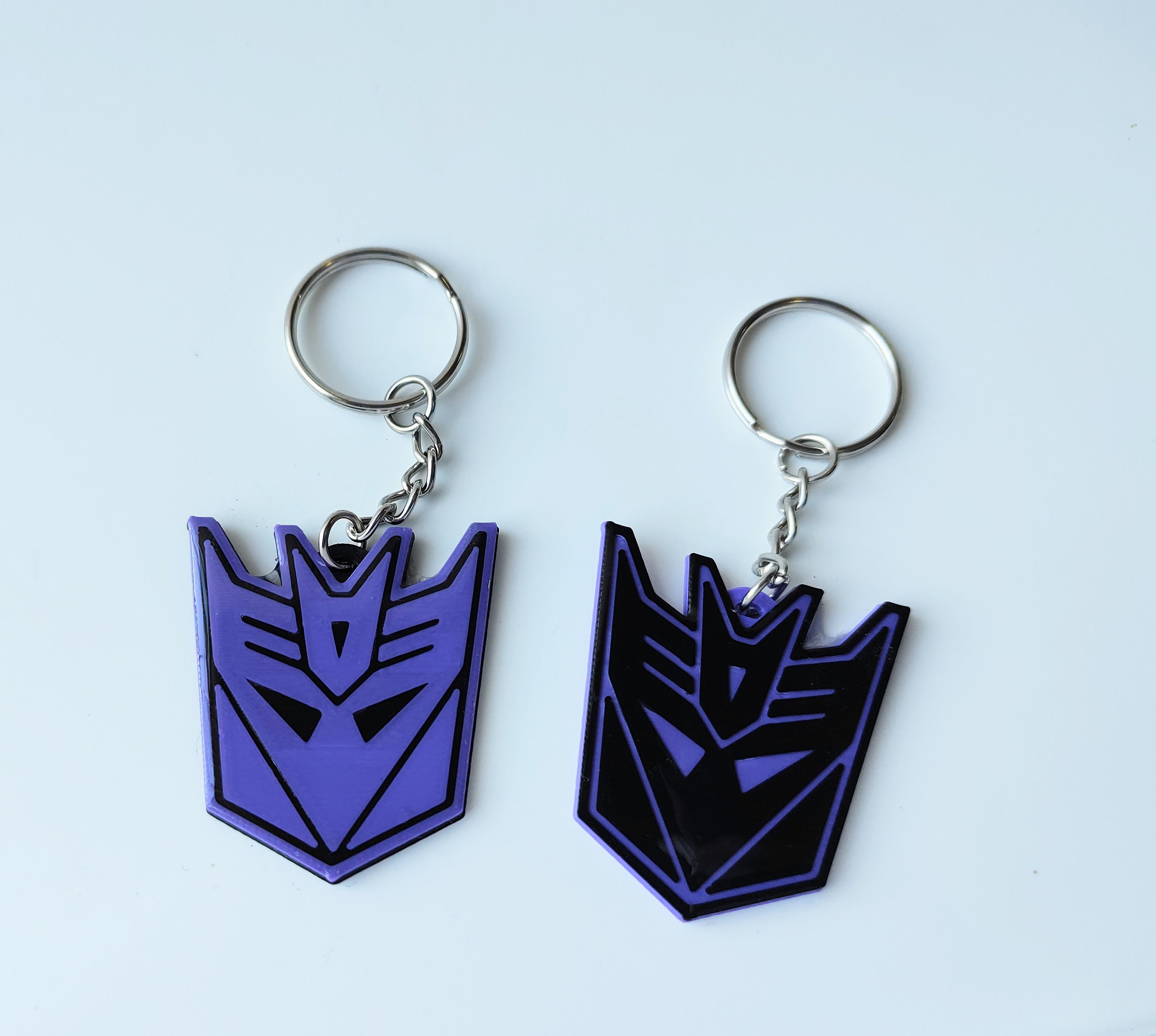Transformers Decepticons Emblem Keychain 80s Cartoon Holiday | Etsy