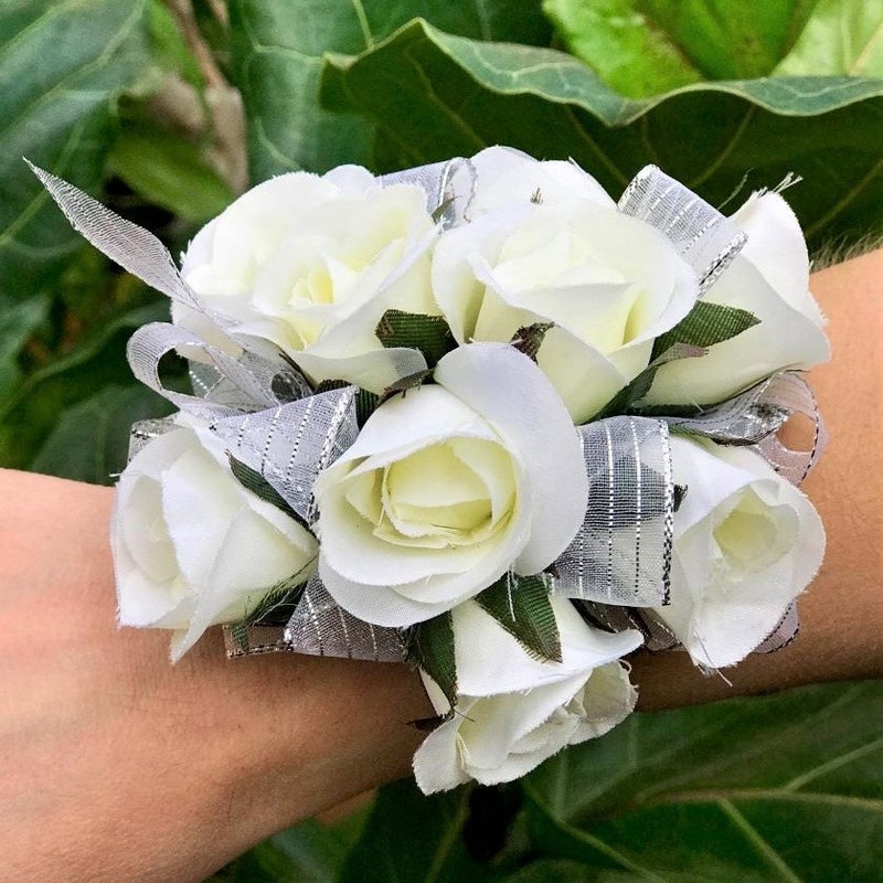 White Rose Corsage - Etsy