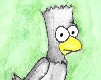 Bigger Bart the Raven the Simpsons - Etsy