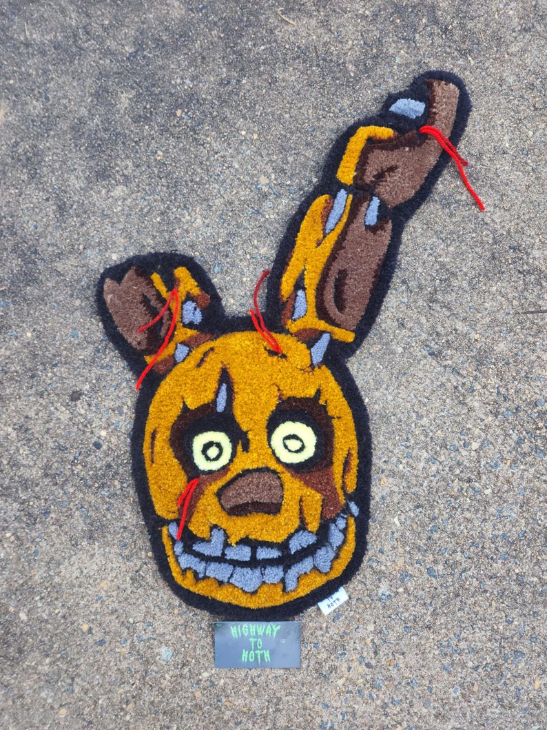 Springtrap Inspired Hand Tufted Rug - Etsy