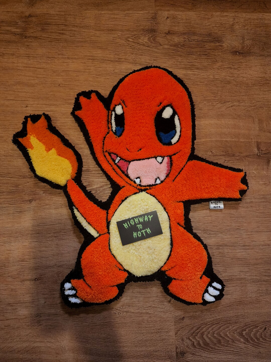 Charmander Inspired Hand Tufted Rug/wall Hanging - Etsy