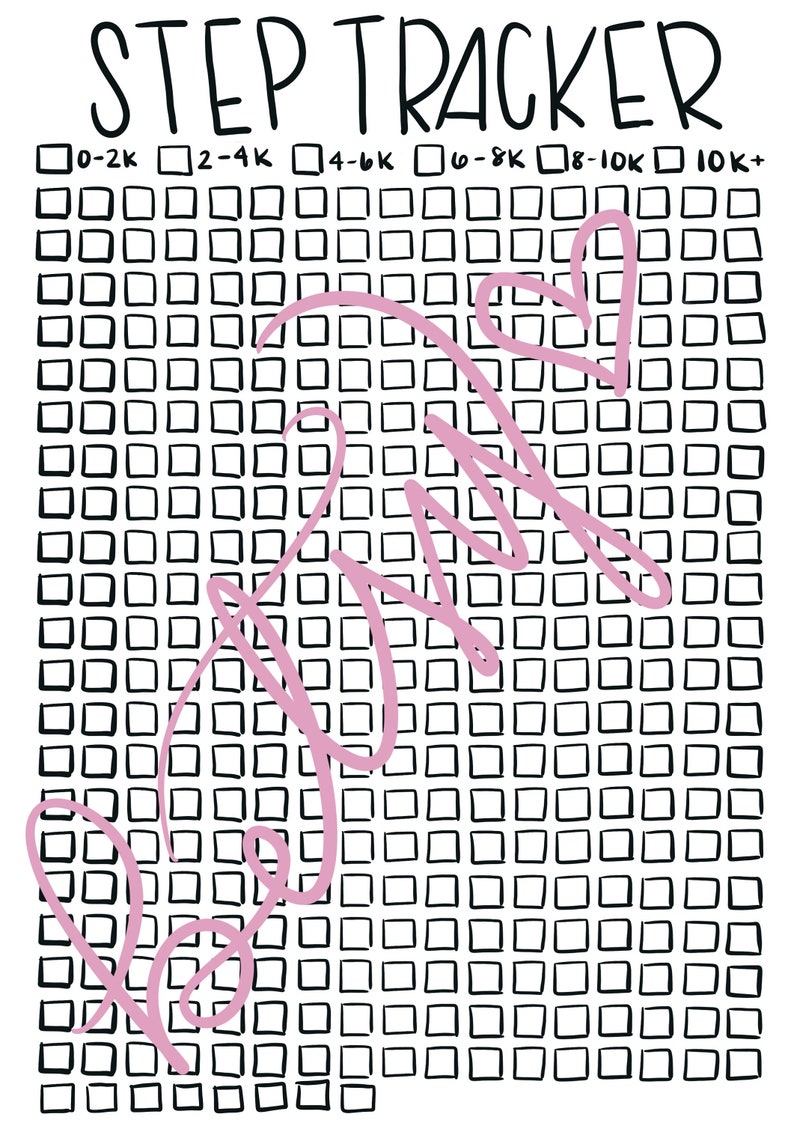 Step Tracker PDF - Etsy