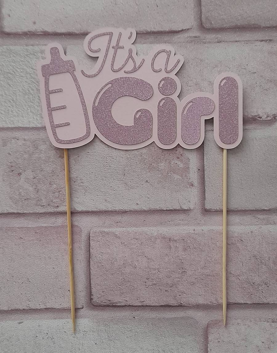 It's a Girl New Baby Cake Topper. - Etsy