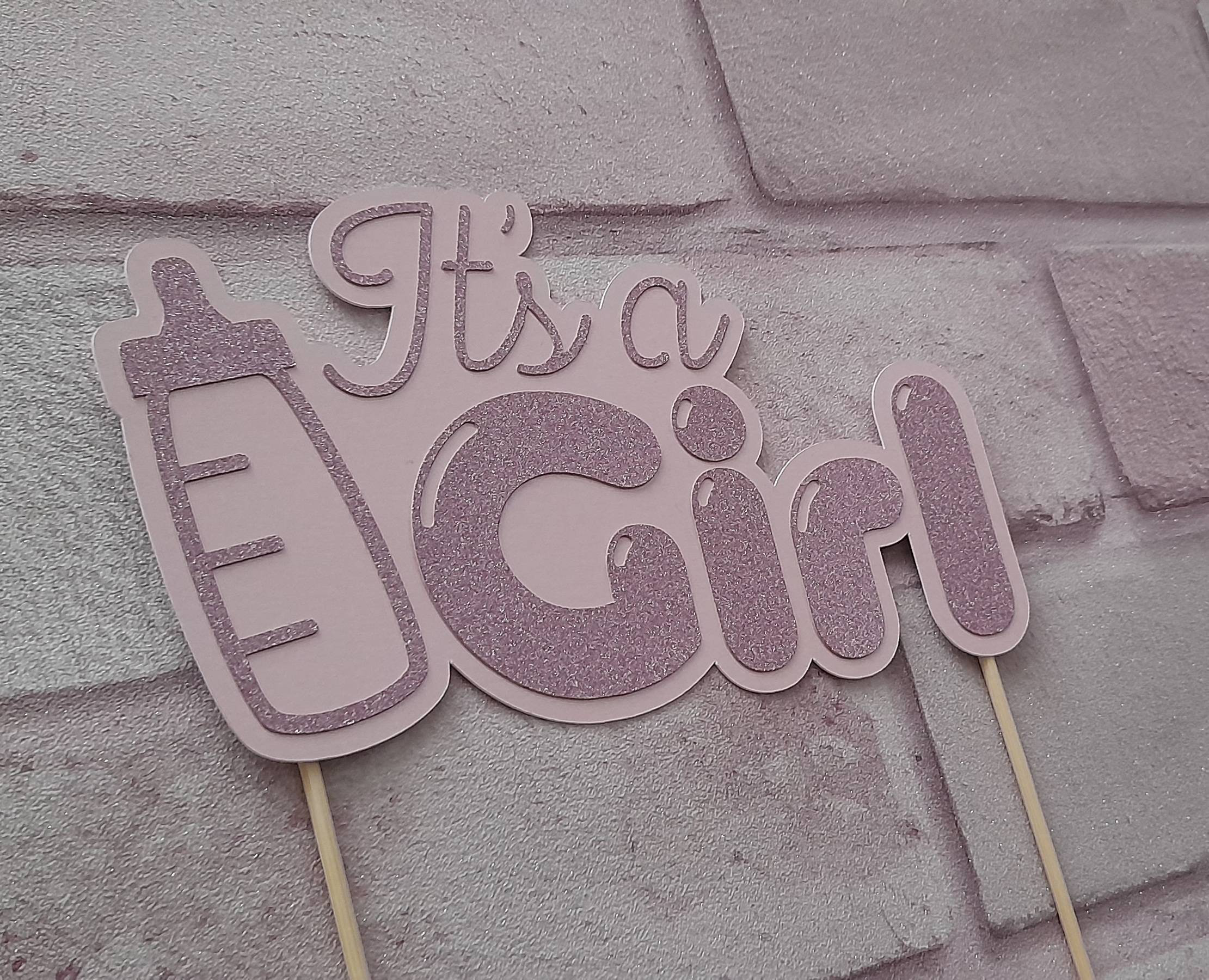 It's a Girl New Baby Cake Topper. - Etsy