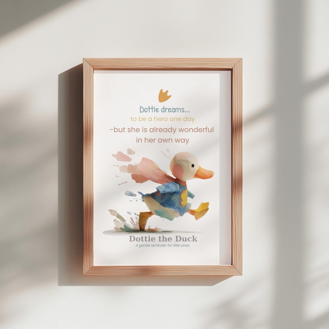 Duck Nursery Decor – Positive Affirmations, Playroom Wall Art, Digital ...