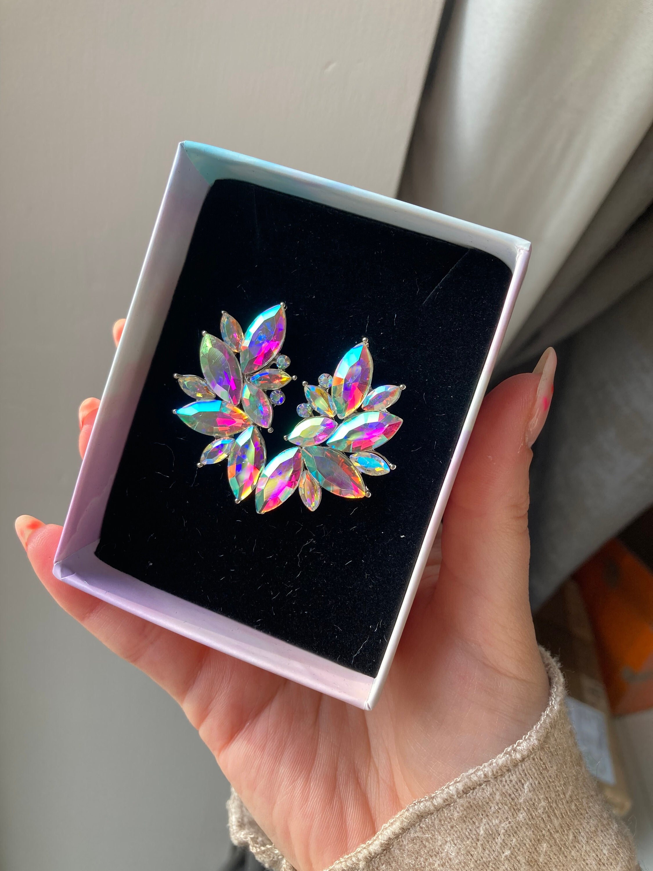 Dance Earrings, Ballroom Latin Dance Earrings, Studded Earrings, Belly ...