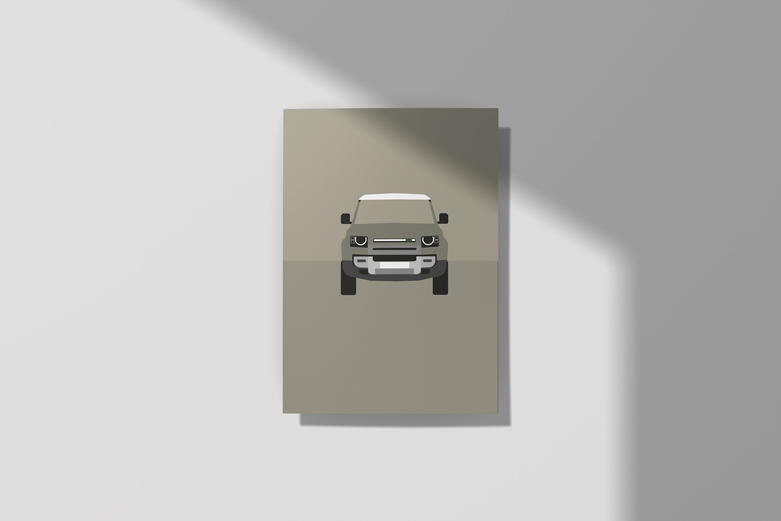 Personalised Land Rover Defender Poster Stone. Land Rover Gift. - Etsy