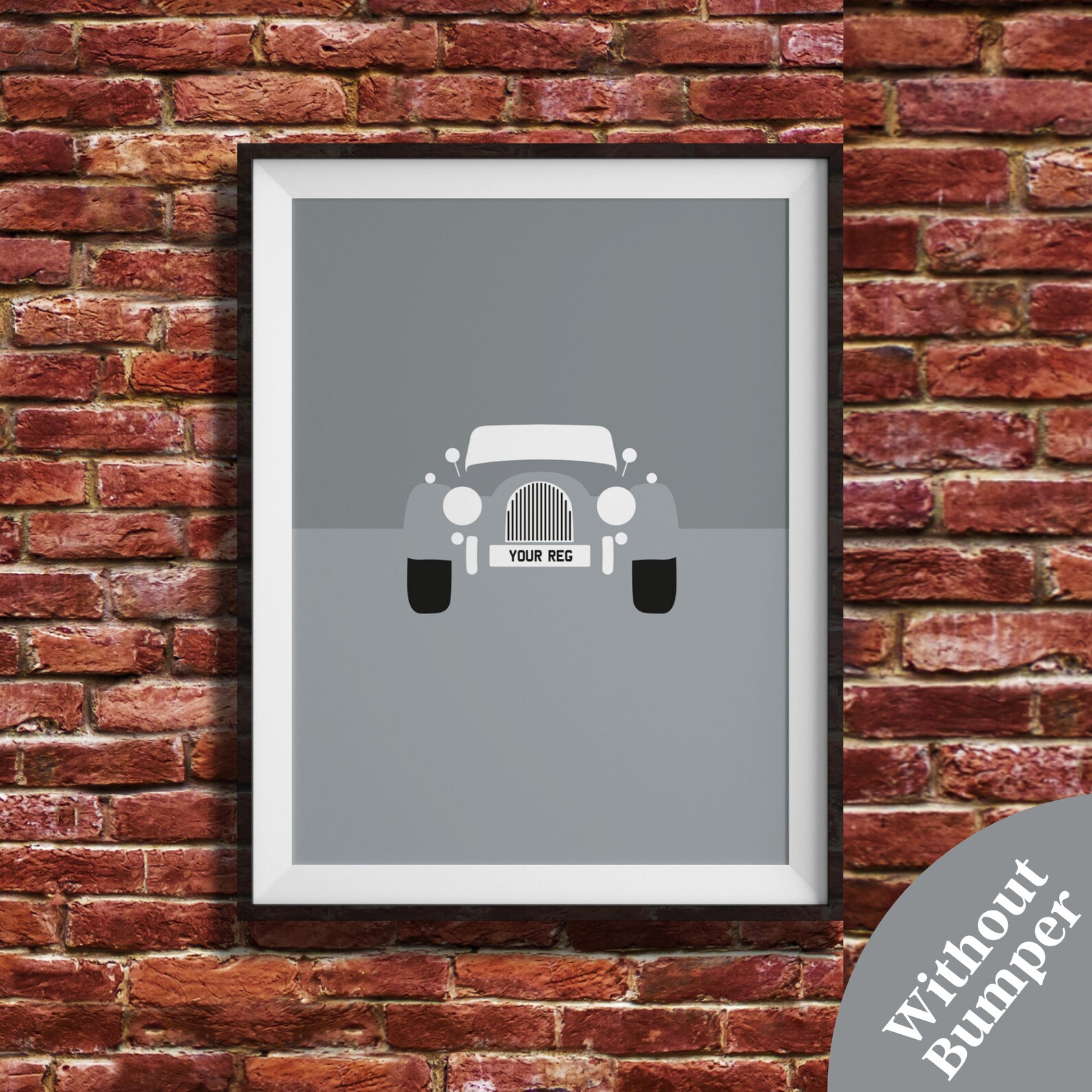 Personalised Morgan Car Poster. Morgan Roadster in Dove Grey. - Etsy