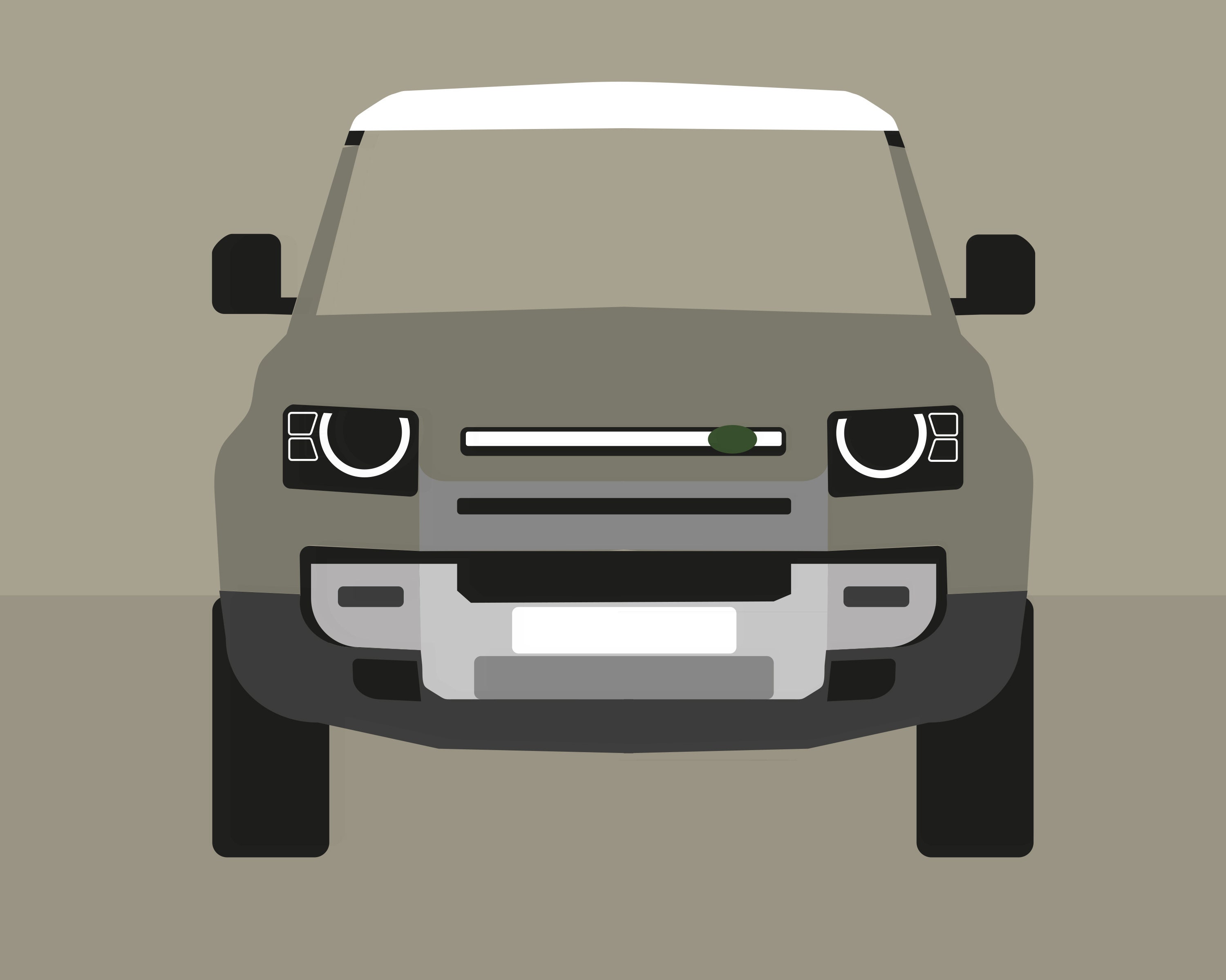 Personalised Land Rover Defender Poster Stone. Land Rover Gift. - Etsy