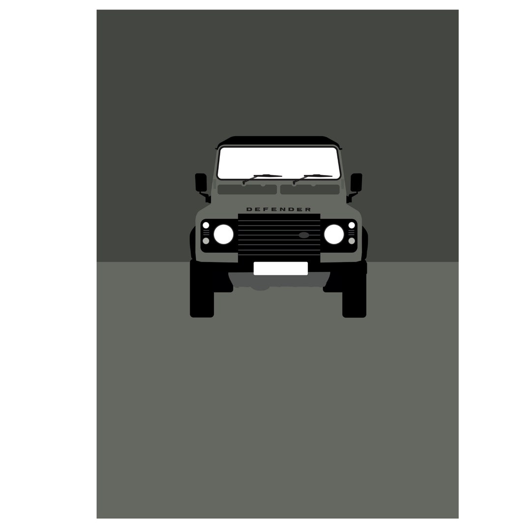 Art mural/Affiche Land Rover Defender 90 110 à Stornoway Grey - Etsy France