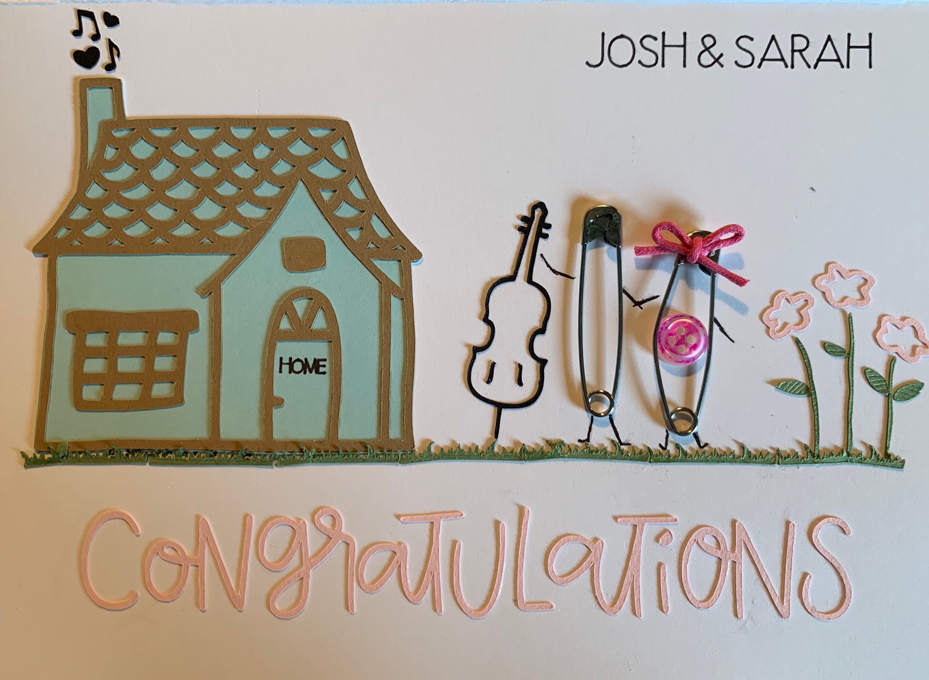 Personalized Pin Family Card custom: Congratulations - Etsy