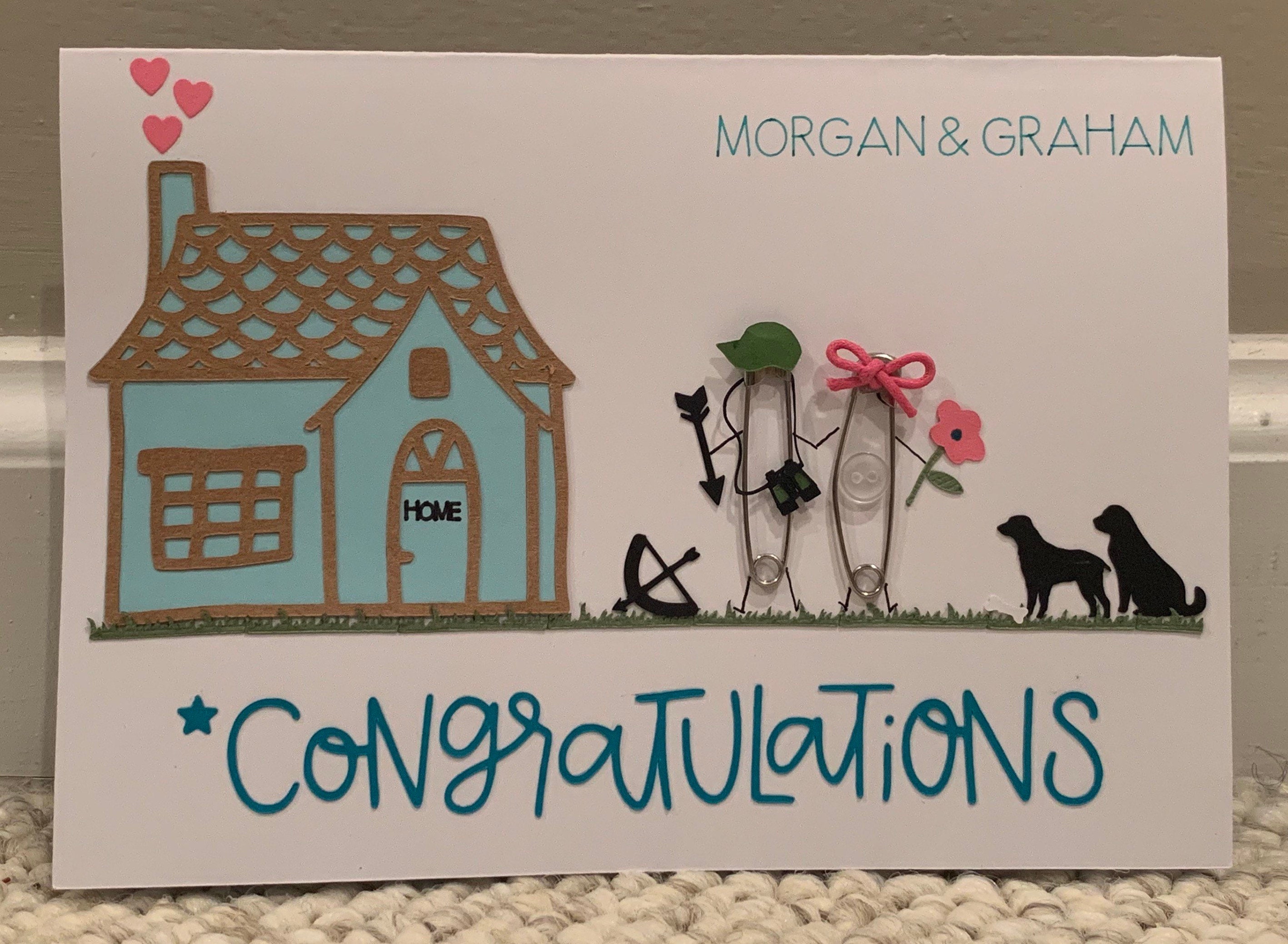 Personalized Pin Family Card custom: Congratulations - Etsy