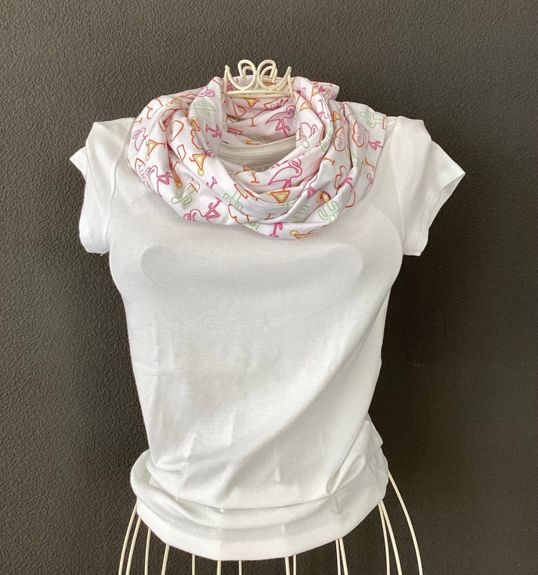 Leichter Loopschal Damen Glitzerparty Loop Baumwolljersey Schlauchschal Kuschelschal Wendeschal ...