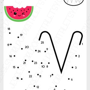 Alphabet Dot by Numbers Worksheet, Alphabet Worksheets, Dot by Numbers ...