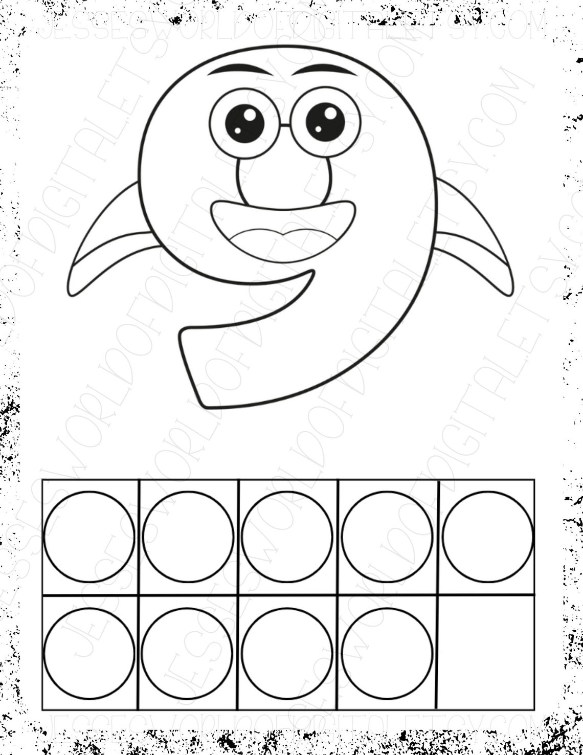 Number Color and Trace, Count Worksheet, Color Number Worksheet, Number ...