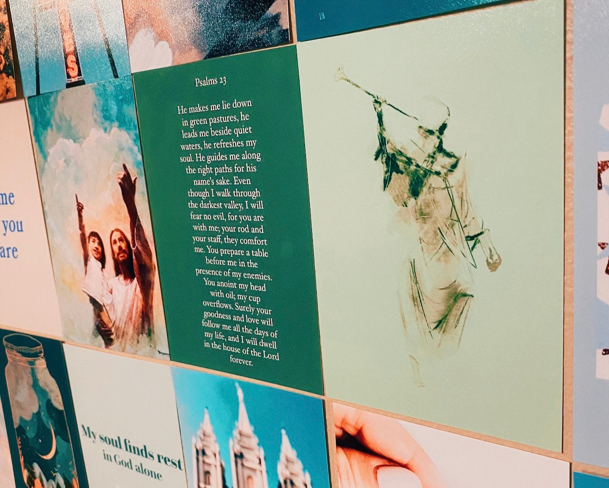 50 Image LDS GIRL Collage Kit Wall Collage Green/blue | Etsy New Zealand