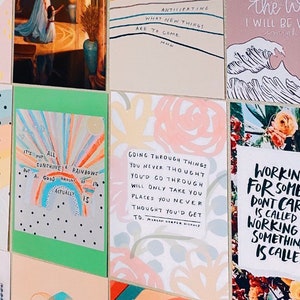 50 Image CHRISTIAN RAINBOW Collage Kit - Wall Collage, Gift for Girls ...