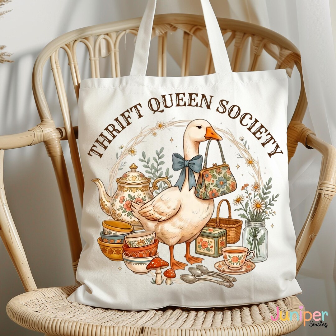 Thrift Queen Society Goose PNG, Flea Market Design (digital Download ...