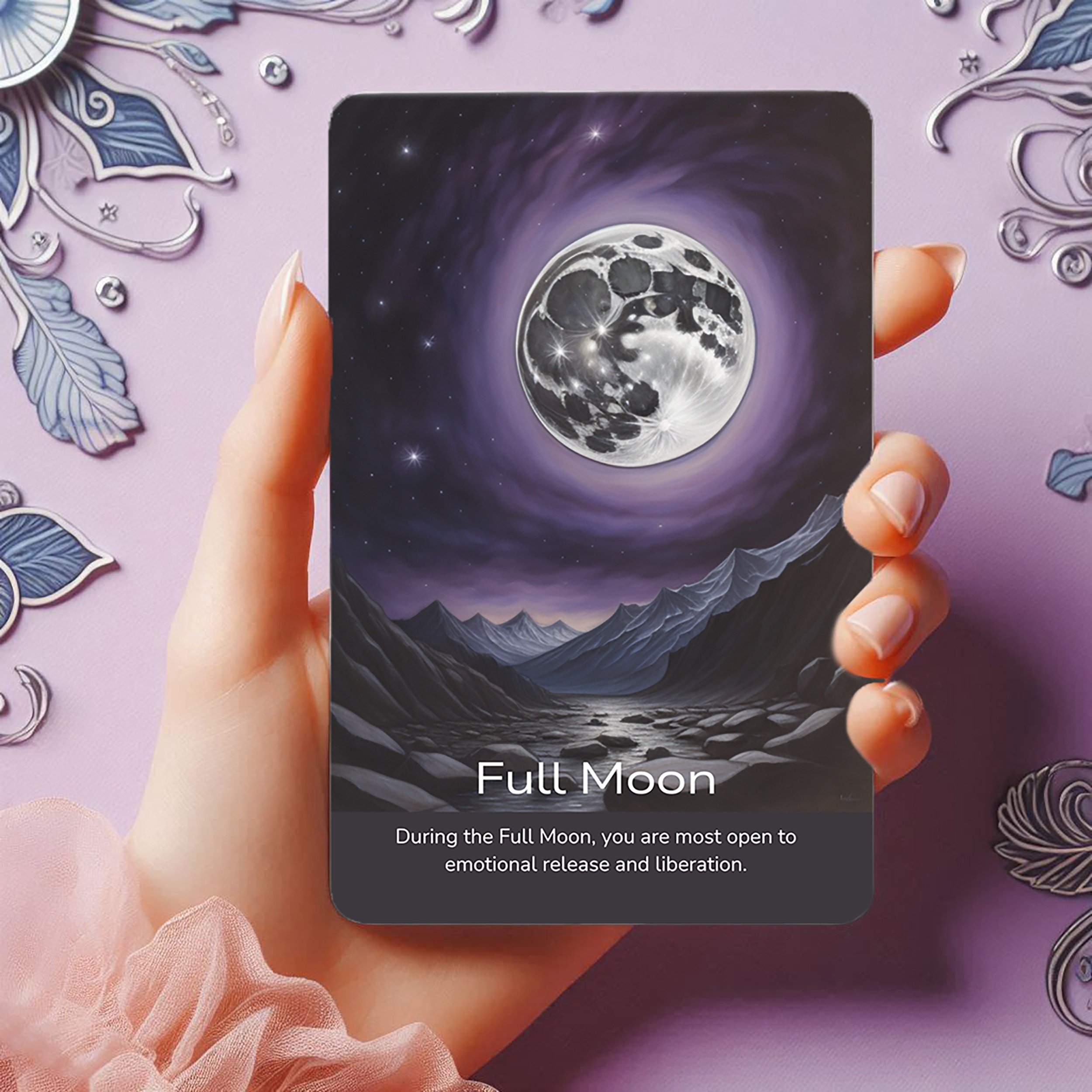 Printable Moon Cards - 24 Moon Phases Oracle Deck - Instant Download - Etsy