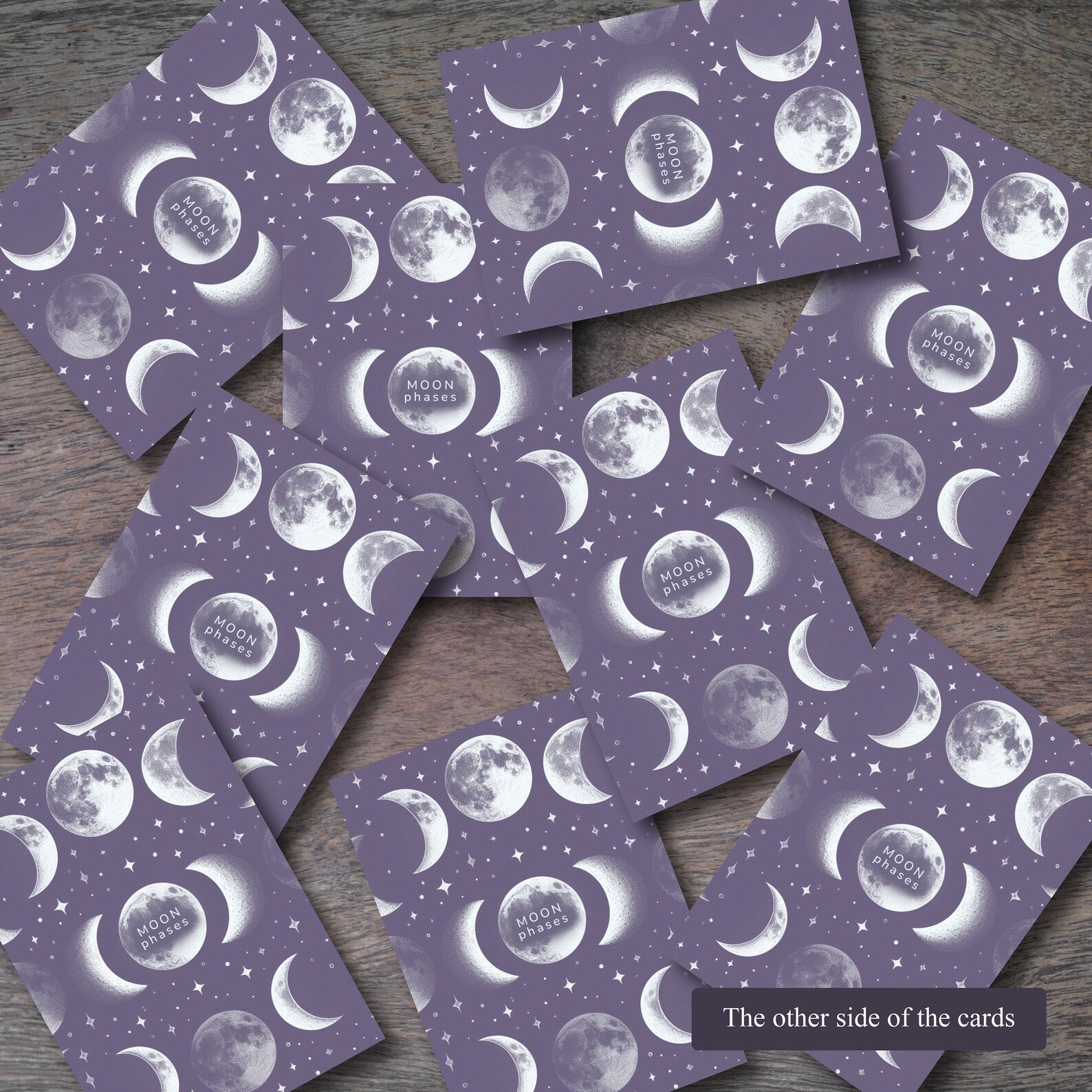 Printable Moon Cards - 24 Moon Phases Oracle Deck - Instant Download - Etsy