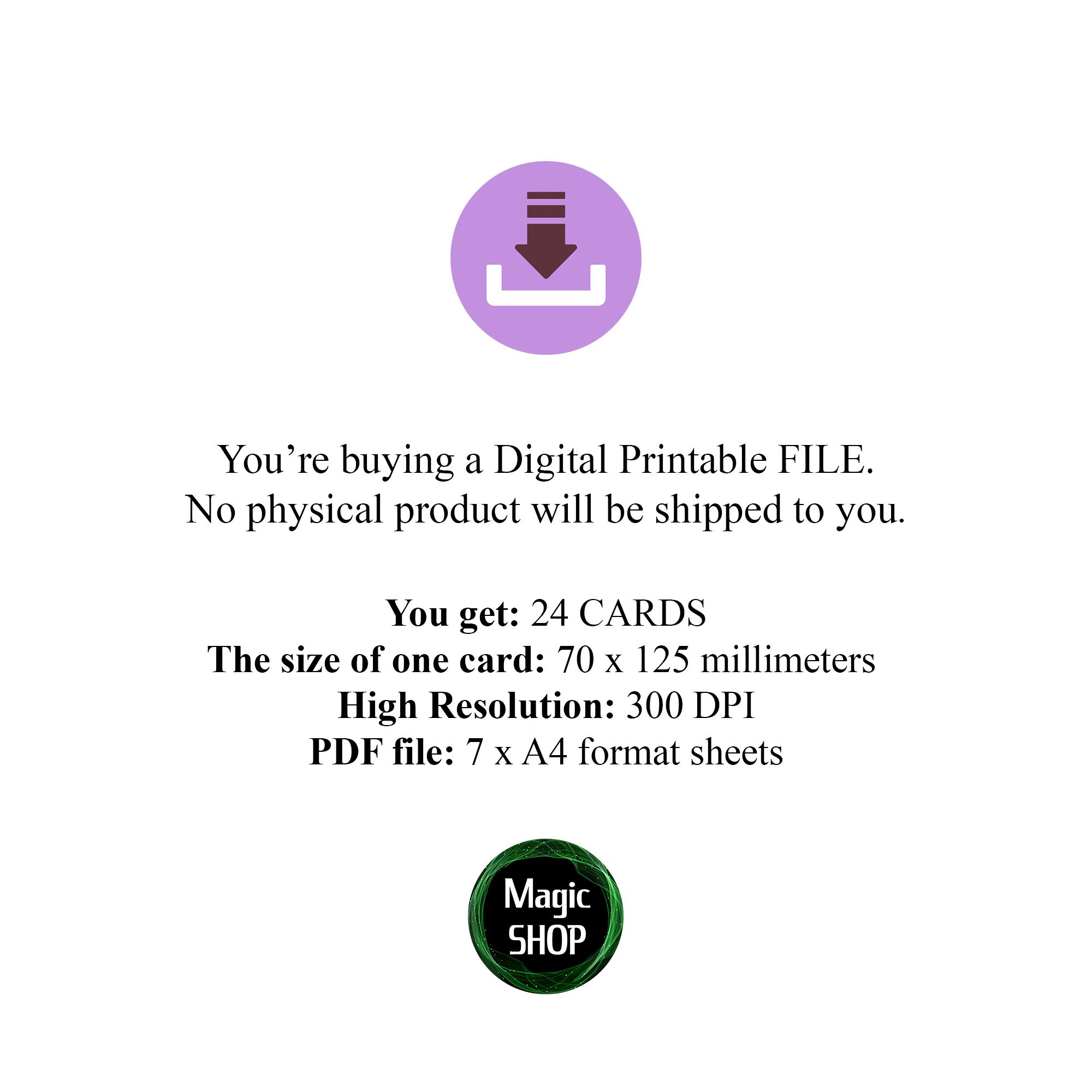 24 Ghost Oracle Printable Cards - Receive Ghost Messages - Paranormal ...