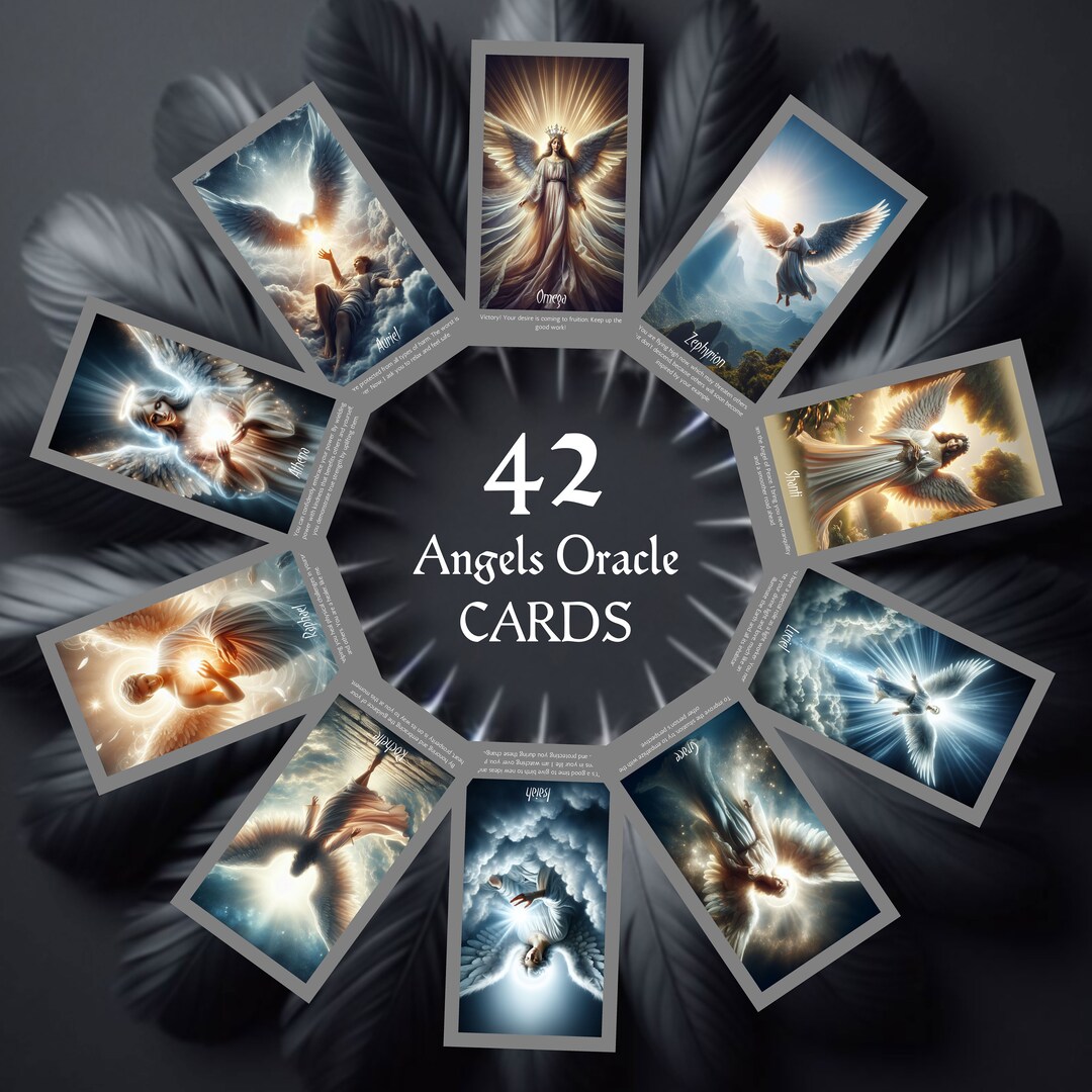 Guardian Angels Oracle Cards - 42 Deck for Spiritual Guidance - Etsy