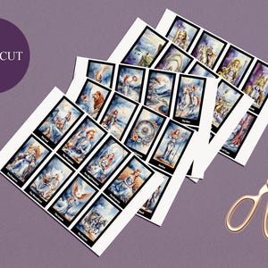 Printable FULL Tarot Deck - 78 Watercolor Card Digital PDF - Dreamy ...