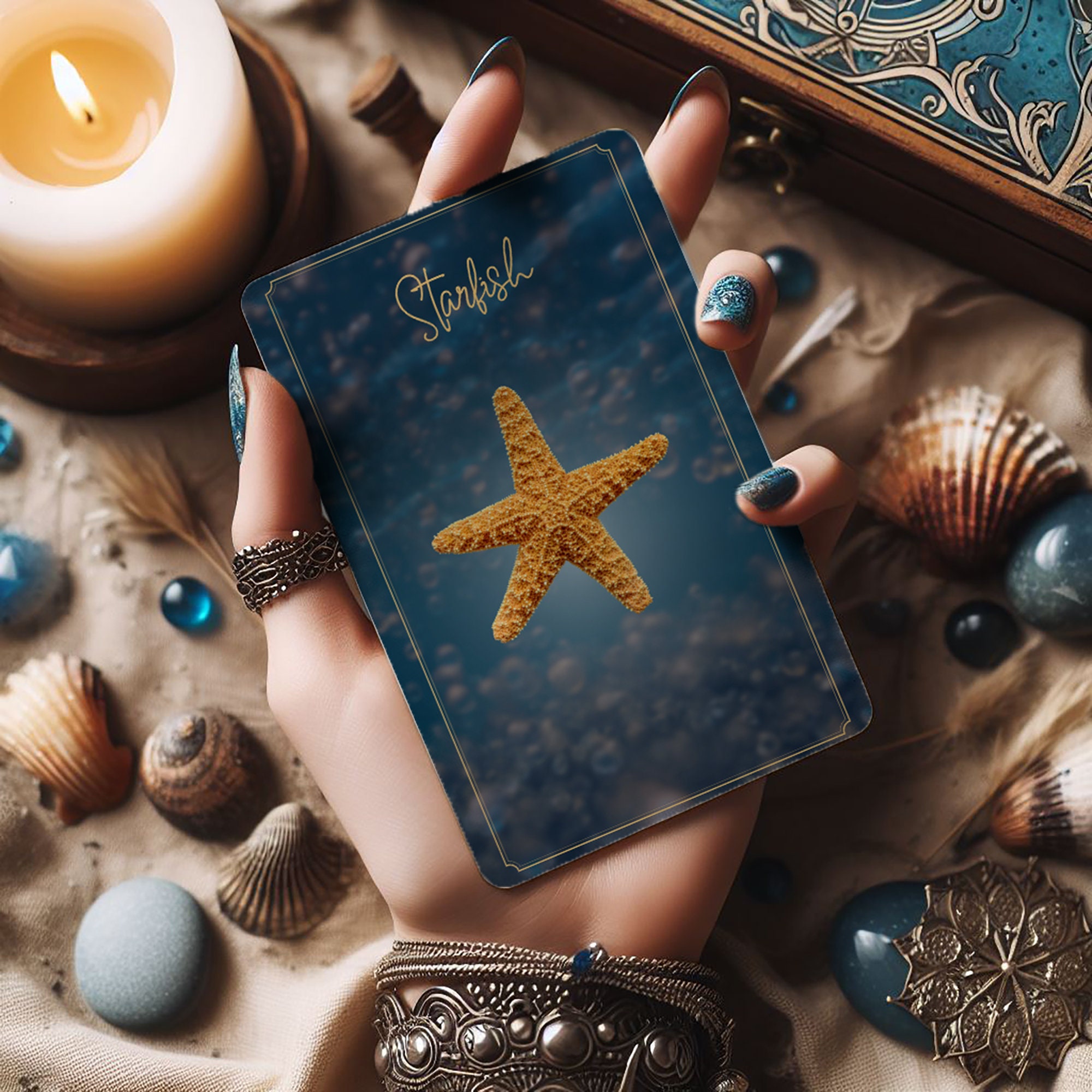 Mermaid Runes Deck - Printable 16 Cards - Etsy