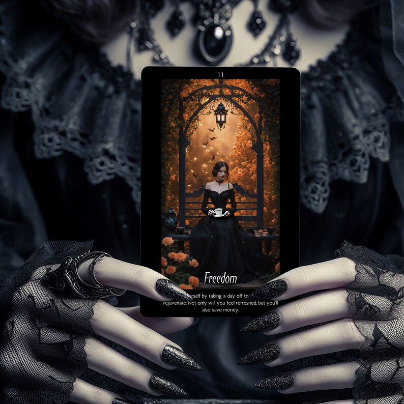 Daily Gothic Divination Cards - 32 Unique Oracle Messages - Etsy