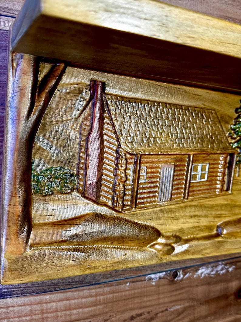 Beautiful Rustic Mantel Shelf 3d Wood Carving Engraving and Hand ...