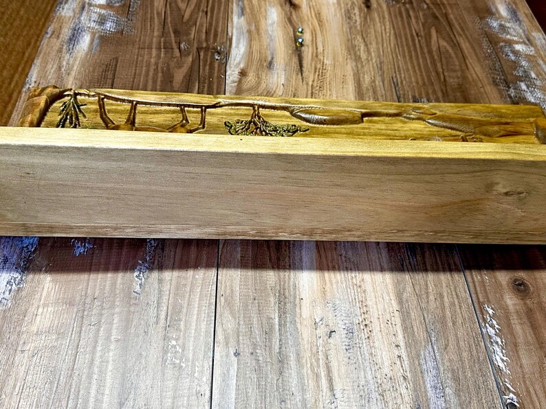 Beautiful Rustic Mantel Shelf 3d Wood Carving Engraving and Hand ...
