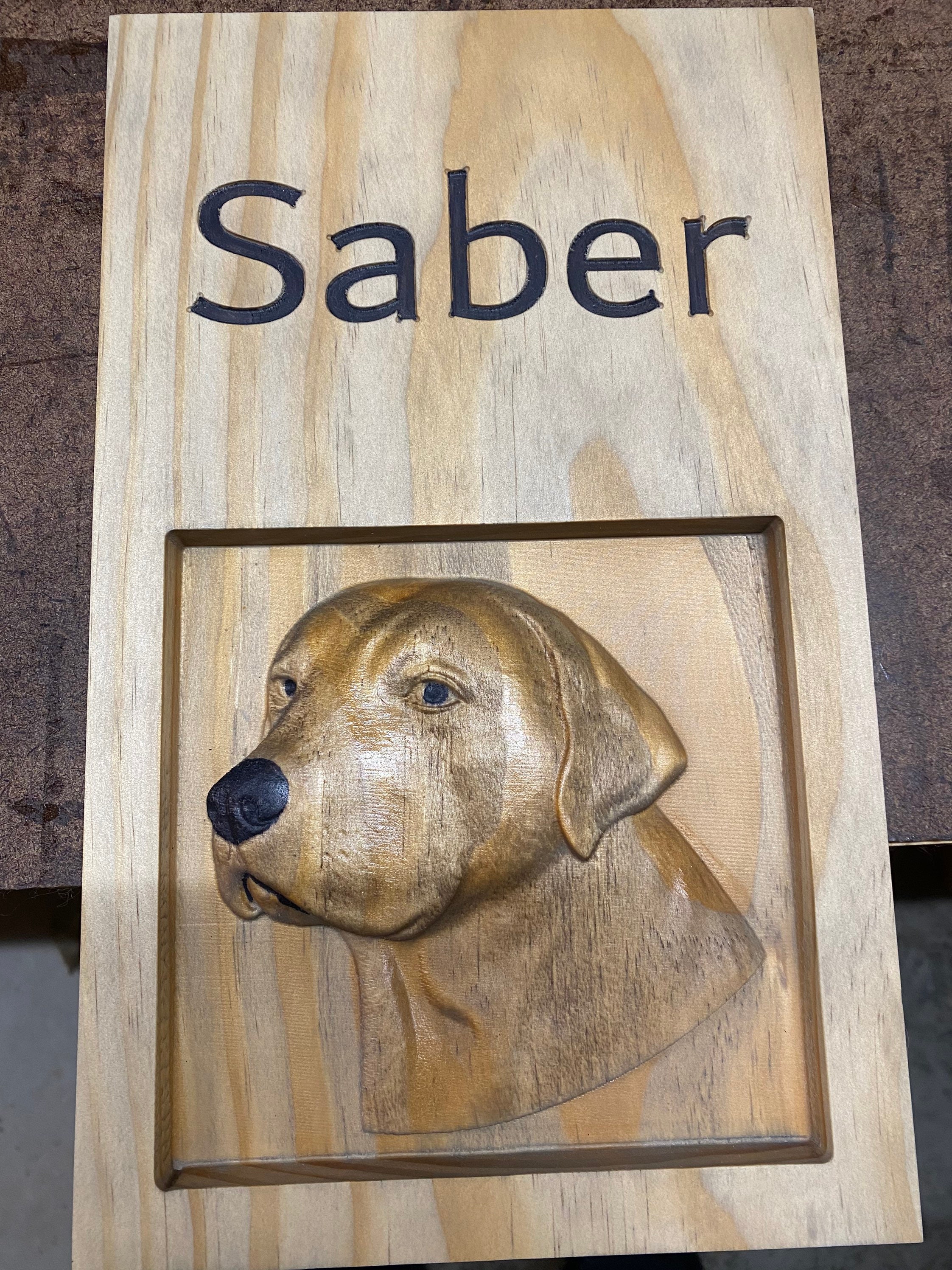Custom 3D Wood Carving Dog Sign: Personalized Pet Portrait - Etsy