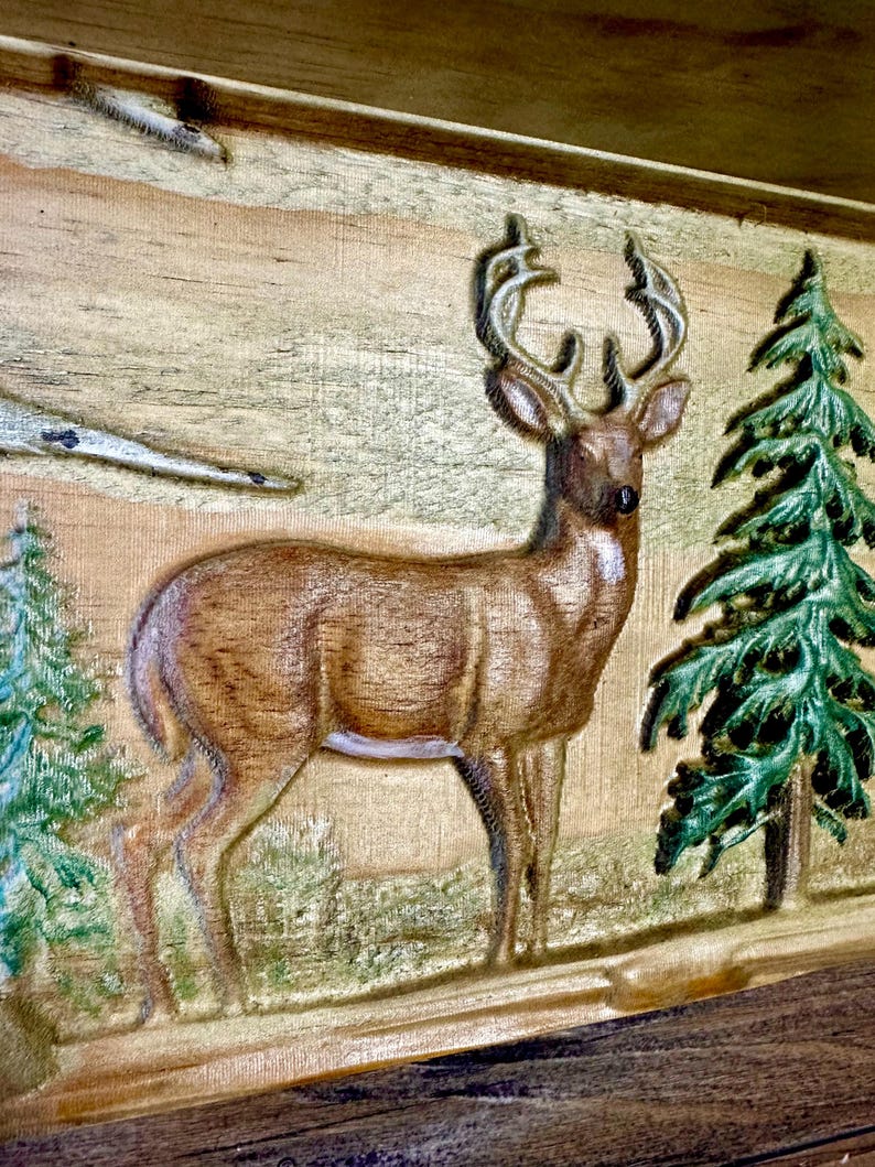 Beautiful Rustic Mantel Shelf 3d Wood Art Carving Engraving and Hand ...