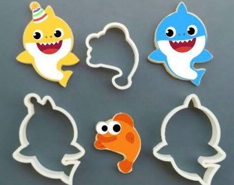 Baby Shark Cookie Cutter Fondant Cutter Etsy