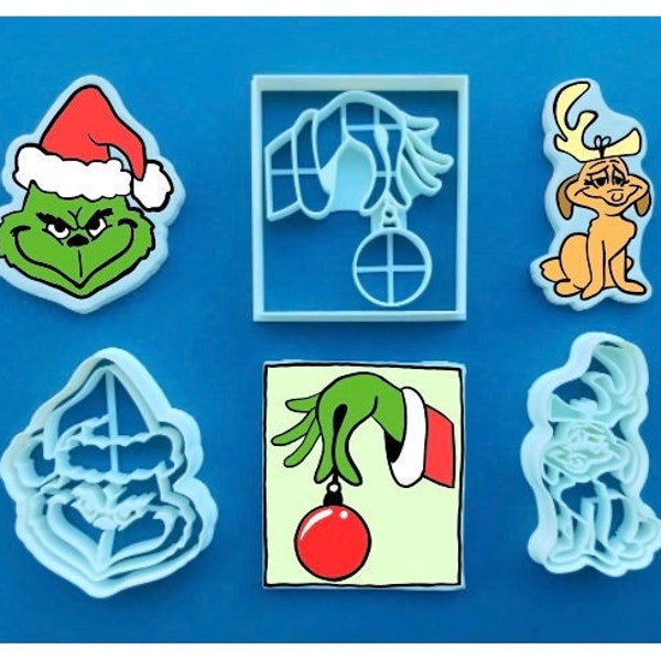 Grinch Cookie Cutter - Etsy