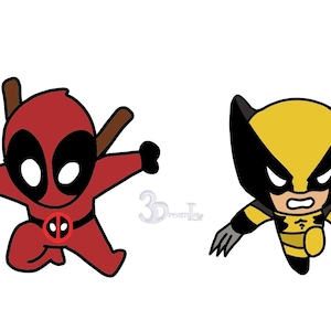 Deadpool - Wolverine - Cookie Cutter - Stamp - Etsy