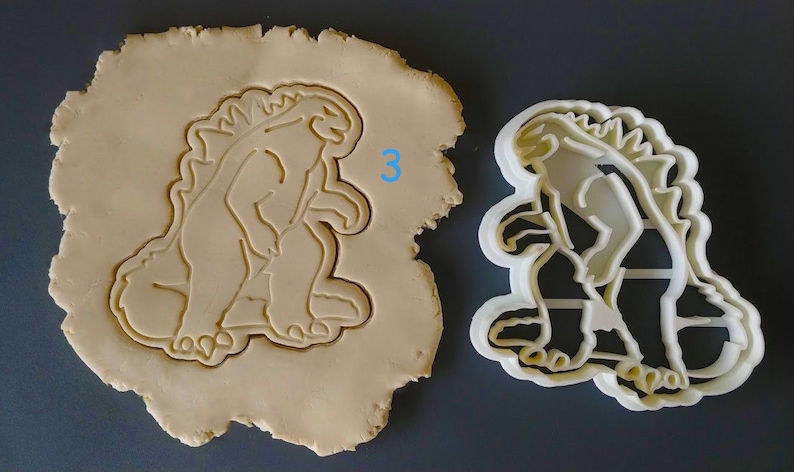 Godzilla - Detailed Cookie Cutters - Stamp - Fondant Cutter - Etsy