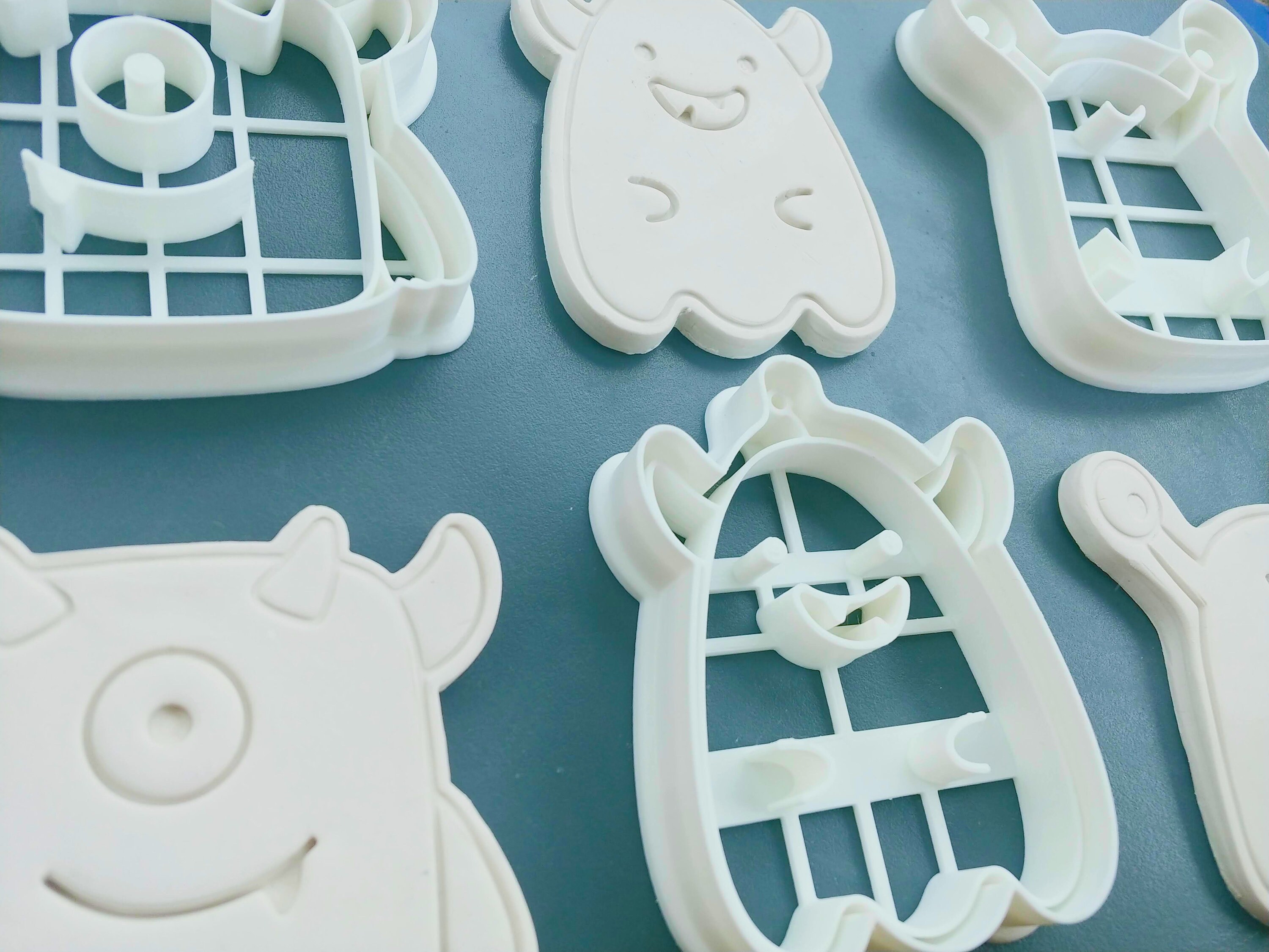 Monsters Cookie Cutter Fondant Cutter Stamps - Etsy