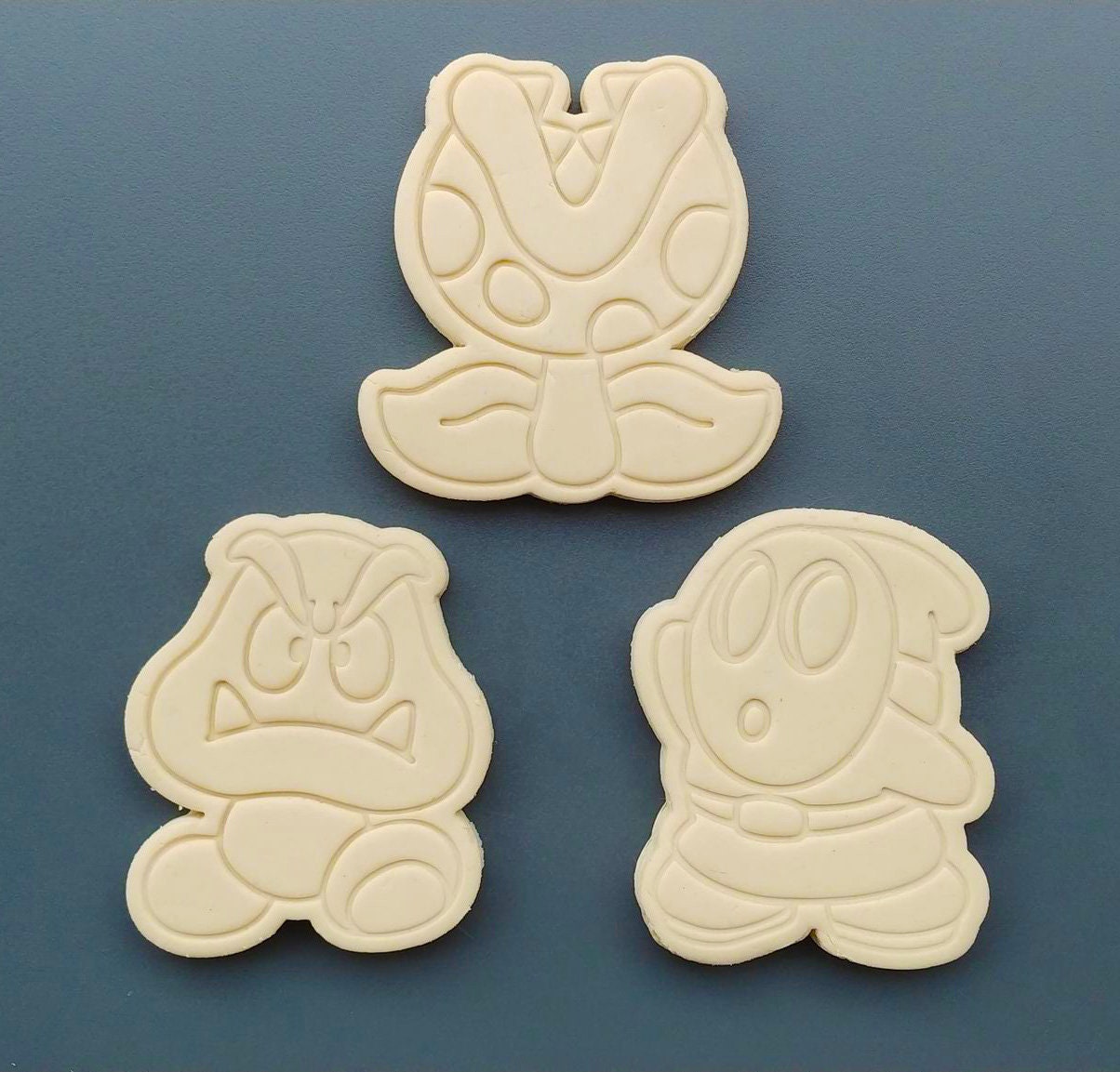 Piranha Plant - Shy Guy - Goomba - Cookie Cutter - Fondant Cutter ...