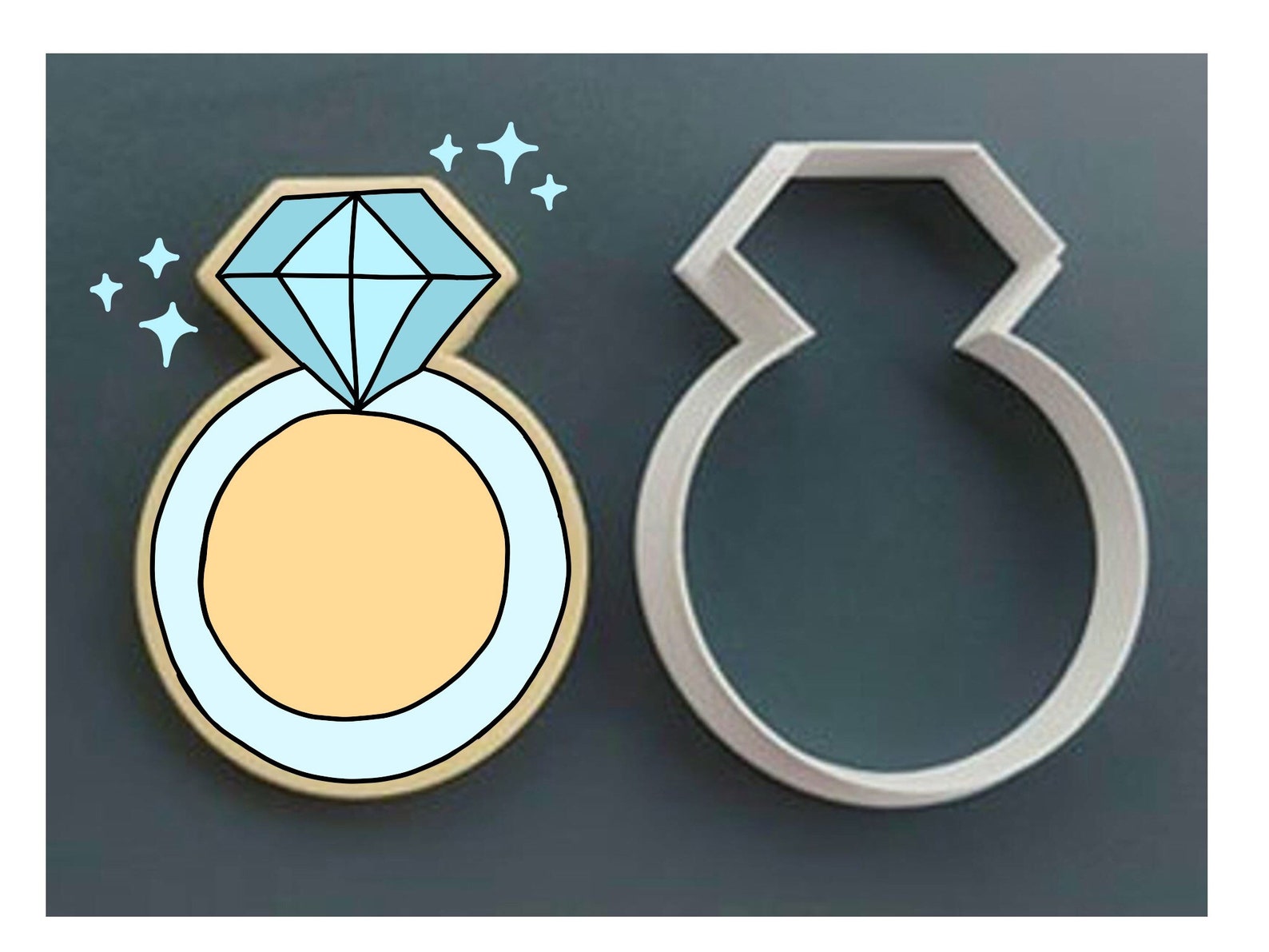 Wedding Ring Cookie Cutter | Etsy