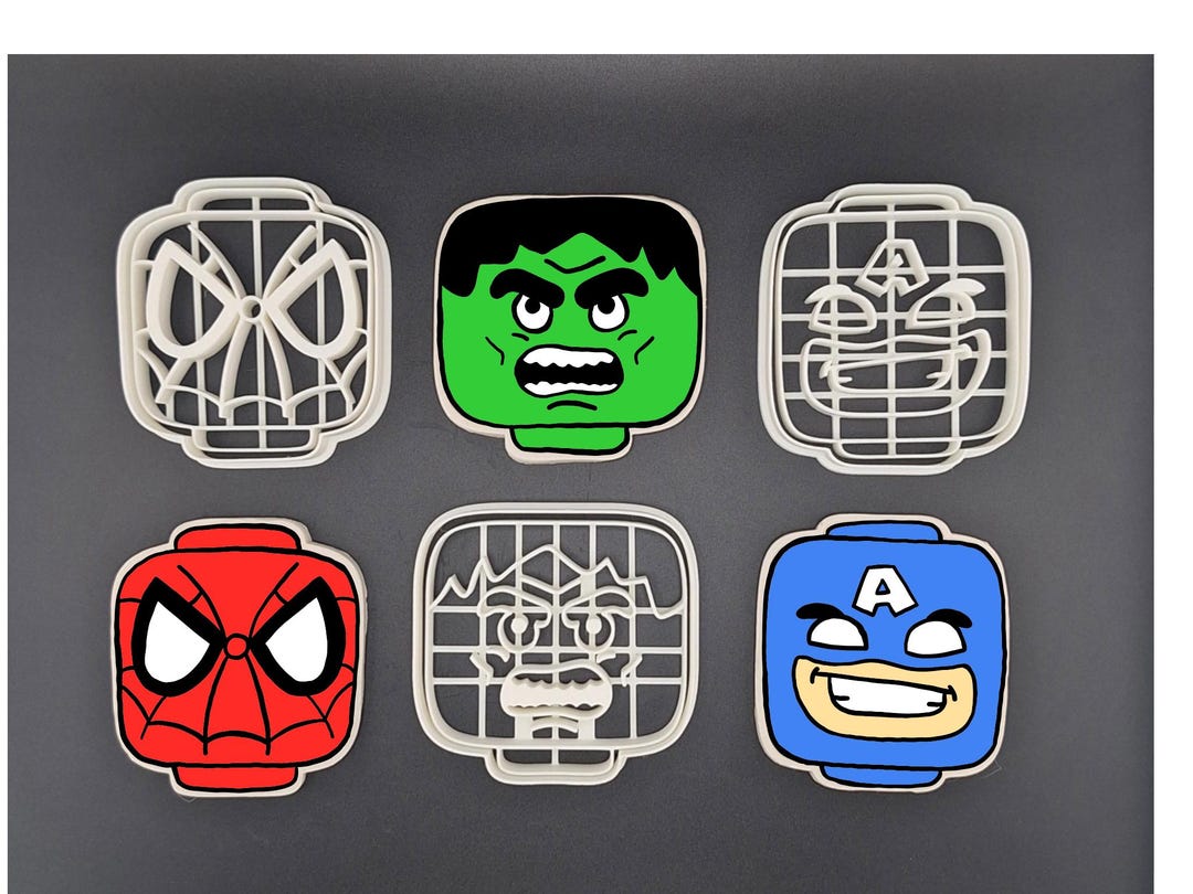 Marvel Heros - Cookie Cutters - Fondant Cutter - Etsy