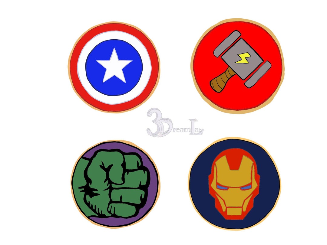 Marvel Heroes Cookie Cutters - Etsy