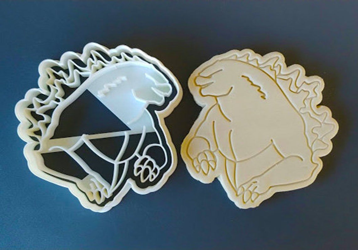 Godzilla - Detailed Cookie Cutters - Stamp - Fondant Cutter - Etsy
