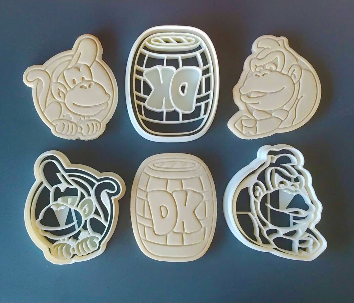 Donkey Kong - Diddy Kong - Cookie Cutters - Fondant Cutter - Etsy