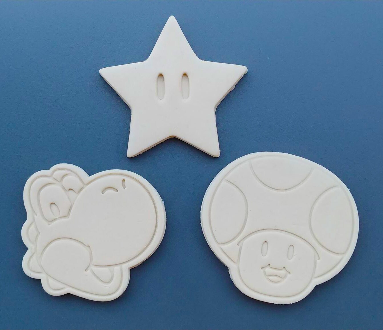 Super Mario Cookie Cutter Stamp Yoshi Toad Star | Etsy