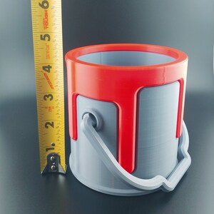 3D Printed Paint Bucket - Pencil Holder - Organizer - Drippy Bucket - Etsy